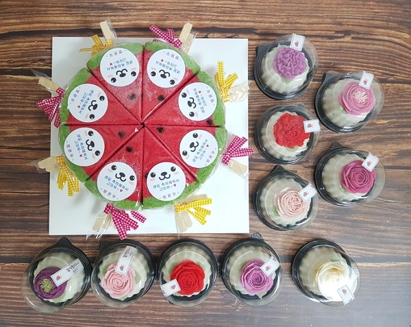 서울 노원구 중랑구 성북구 강북구 도봉구 중구 앙금플라워 떡케이크 유치원 생일케이크 선물 수박설기 미니