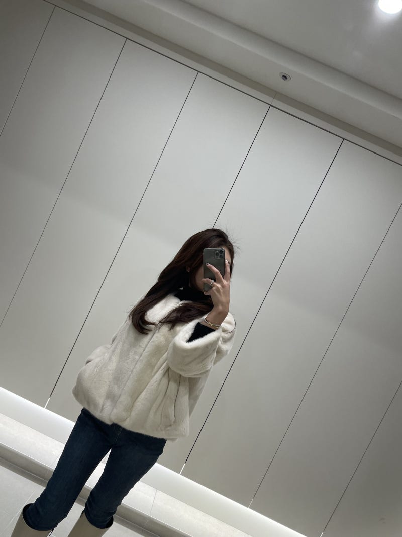 쑤언니 귀요미 펄베이지 밍크자켓 세일가 네이버 블로그