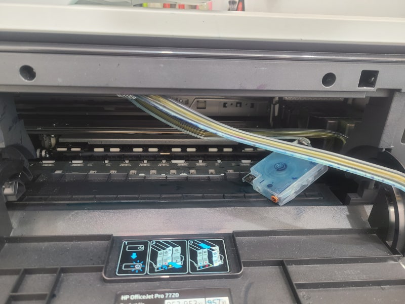 Hp7720 카트리지문제 잉크넘침 헤드수리 프린터수리 잉크잼 네이버 블로그