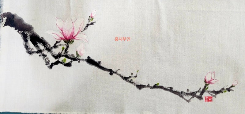 목련 꽃말 개화시기 목련 광목 천그림 및 그리는 방법 네이버 블로그