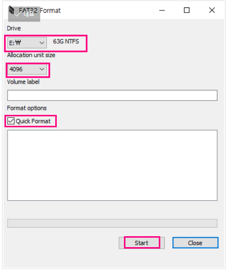 USB를 FAT32로 포맷(Format) 하는 방법(GUIFORMAT, NTFS, exFAT -> FAT32) : 네이버 블로그