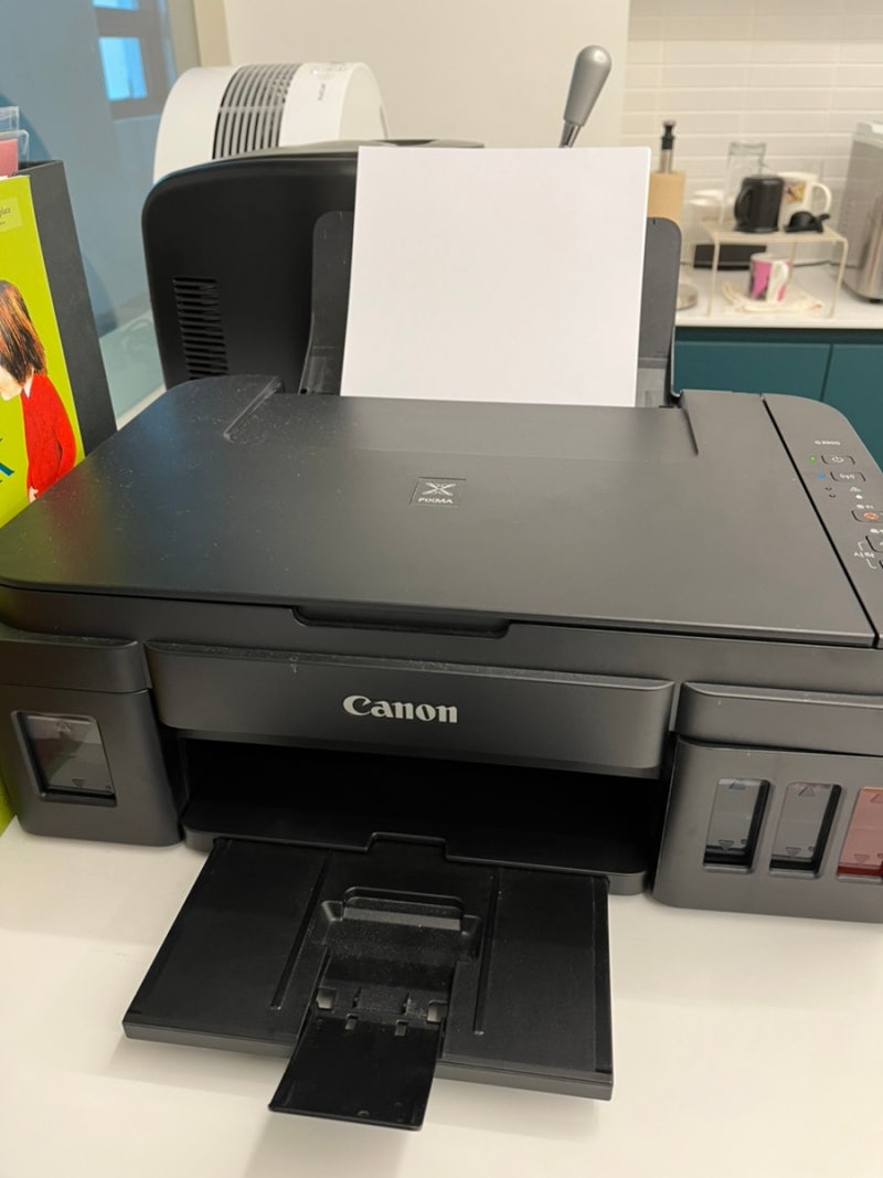 캐논 프린터 고장 G3900 출력이 잘 안될 때는 헤드 청소 색이 잘 안 나올때도 헤드 청소 잉크 잔량 많이 남아있을