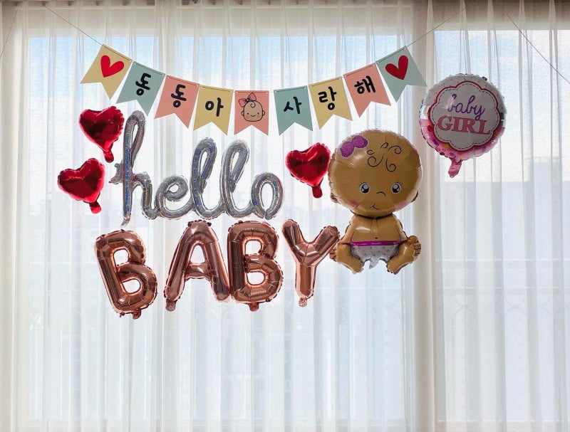 베이비풍선과 가랜드로 감동의 베이비샤워 파티 준비하기 네이버 블로그