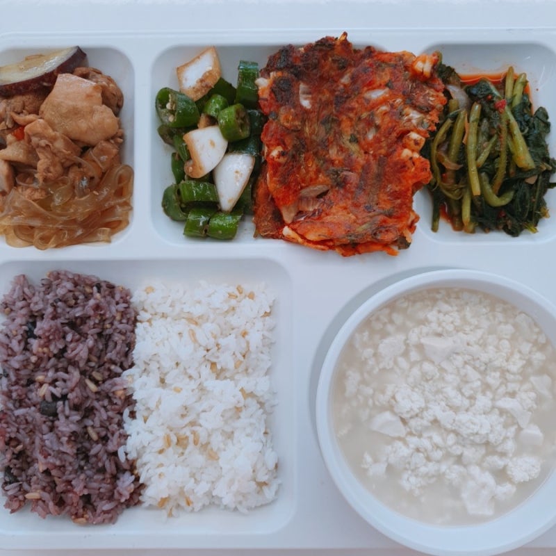 단체급식 메뉴모음순두부백탕뼈없는찜닭오징어김치전 고추양파쌈장무침 만드는법3월 회사구내식당 식단표와 레시피 네이버 블로그