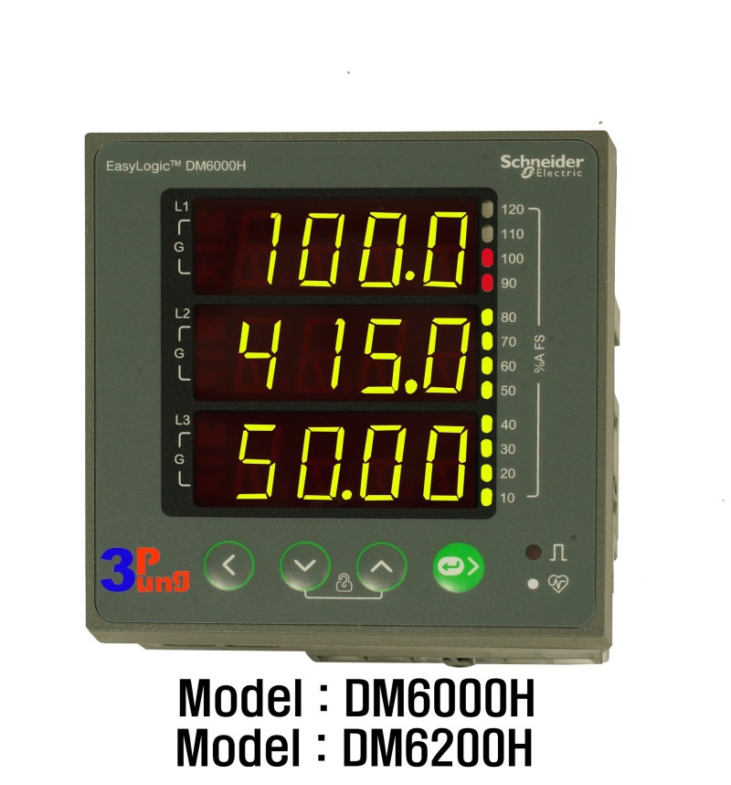 DM6000H, DM6200H, 전압계, 전류계, 전력계, 주파수계, 역률계,전압전류불평형율, 위상각, 사용시간, 통신기능, V ...