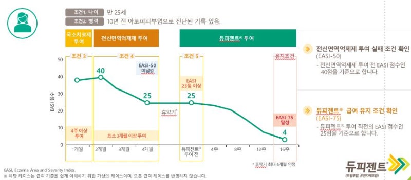 아토피피부염에 강력 치료제 듀피젠트 등장 효과 가격 보험 조건 부작용 네이버 블로그