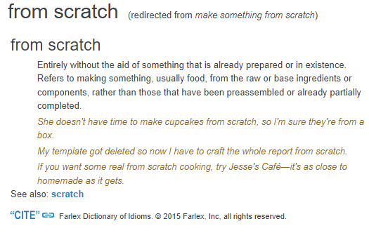 Scratch / Make something from scratch 뜻 한방에 이미지로 기억하기 -긁다, 긁어서 표시하다 ...