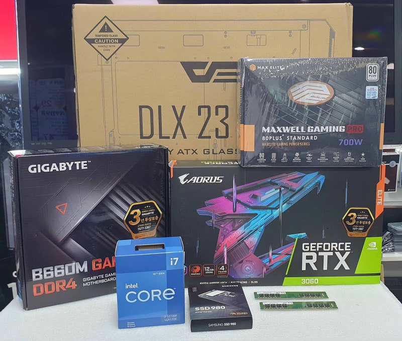 [대구 조립컴퓨터] Intel i7 12700F 엘더레이크 + GIGABYTE AORUS RTX3060 ELITE ...