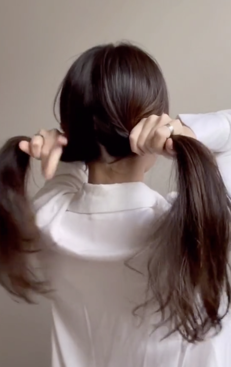 올림머리 헤어집게핀 하는법 긴머리 중단발 단발 Ver 네이버 블로그