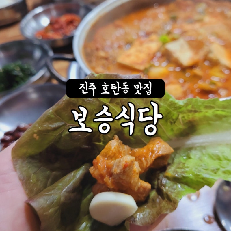 진주 호탄동 김치찌개 맛집 보승식당 네이버 블로그