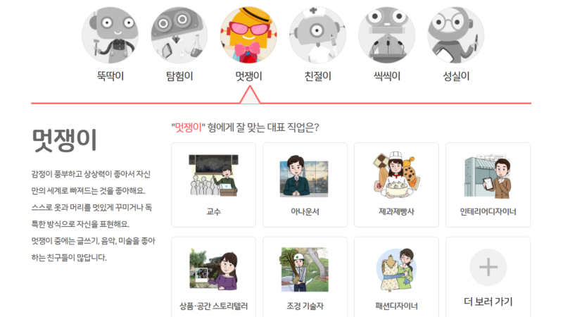 주니어커리어넷 꿈이 없다는 아이를 위한 무료 진로적성검사 네이버 블로그