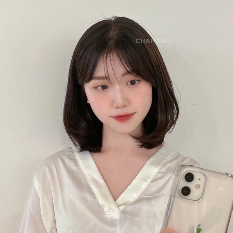차홍룸 윈드펌 중단발 레이어드펌 한남동 미용실 네이버 블로그
