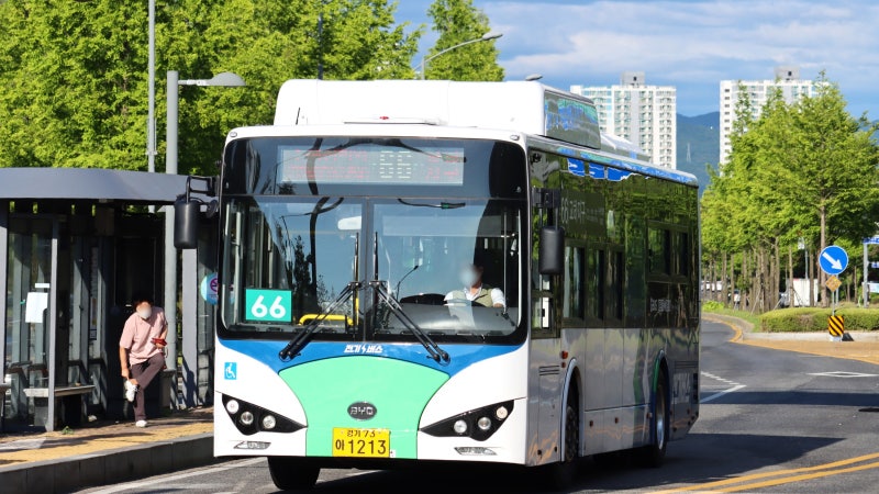 [명성운수] 66번 (교하차고지 - 모래내시장.가좌역) BYD eBus-12 EV 2021 : 네이버 블로그