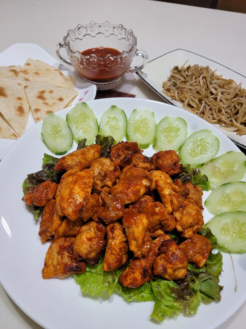 탄두리 치킨 만들기 하림 Iff 닭다리살 정육과 티아시아 탄두리 치킨 소스로 인도 여행가자 네이버 블로그
