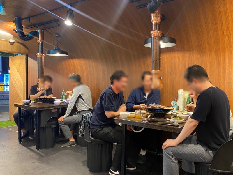 홍대입구역 고기집 목로관 돈마호크 구워주는 레전드 맛집 네이버 블로그