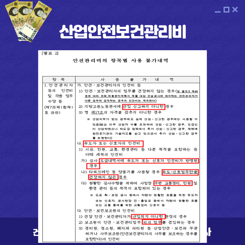 산업안전보건관리비회계항목분류및 보고방법 건설업전문세무사노무사 네이버 블로그