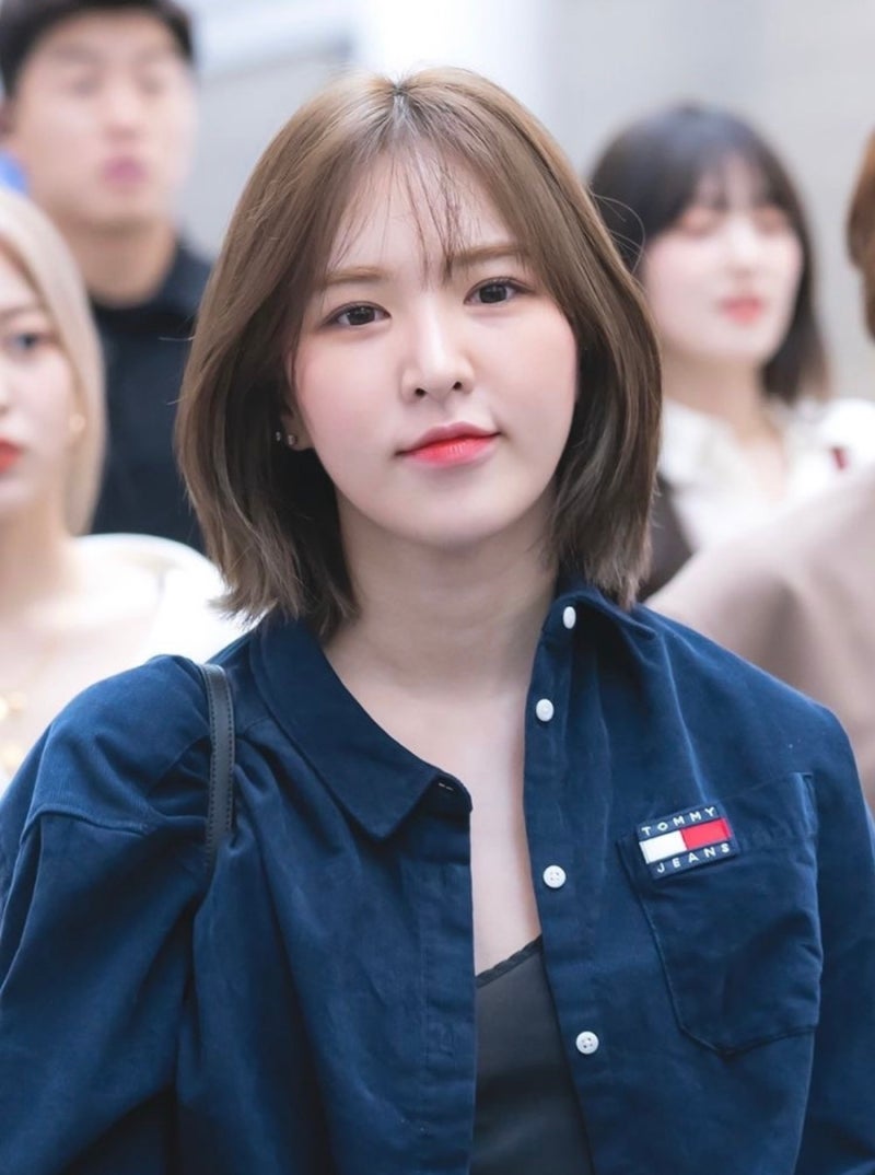 웬디 중단발 허쉬컷 헤어스타일 단발병 뽐뿌 스타일링zip 네이버 블로그