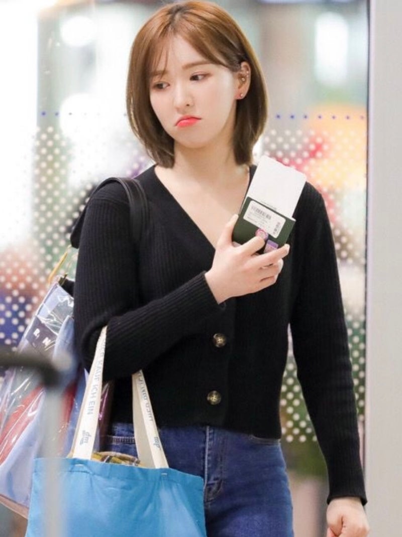 웬디 중단발 허쉬컷 헤어스타일 단발병 뽐뿌 스타일링zip 네이버 블로그