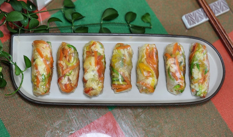 맛도 좋고 건강한 채식만두 라이스페이퍼만두 만드는 법 월남쌈도시락 만드는법 라이스페이퍼 요리 네이버 블로그