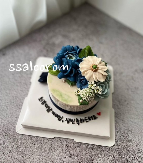 과천앙금플라워미니케이크쌀코롬케이크초승달형생신케이크과천떡케이크인덕원케이크안양앙금케이크양재떡케이크앙금레터링케이크