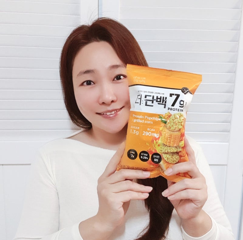단백질 간식 추천 더단백 단백질스낵 군옥수수맛 팝칩 네이버 블로그