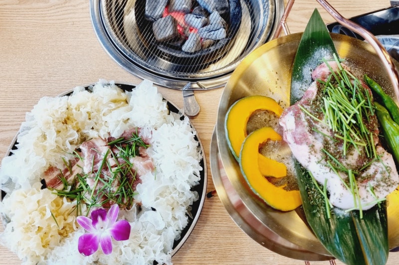 김포 장기동맛집 낙원갈비집 은이눈꽃수제갈비 And 소갈비살 Feat샤브샤브 야채무한리필 양념갈비 간장게장 은이버섯
