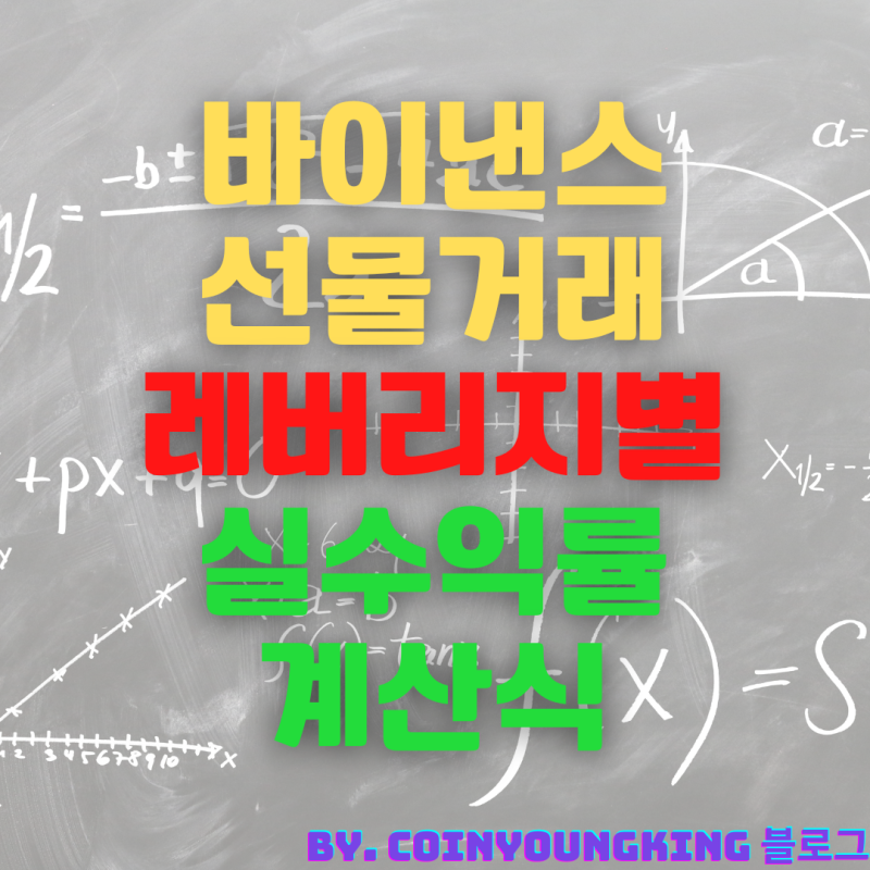 바이낸스 수익률 계산법 확인수수료 적용 후 선물거래 레버리지 바이비트 비트겟 네이버 블로그