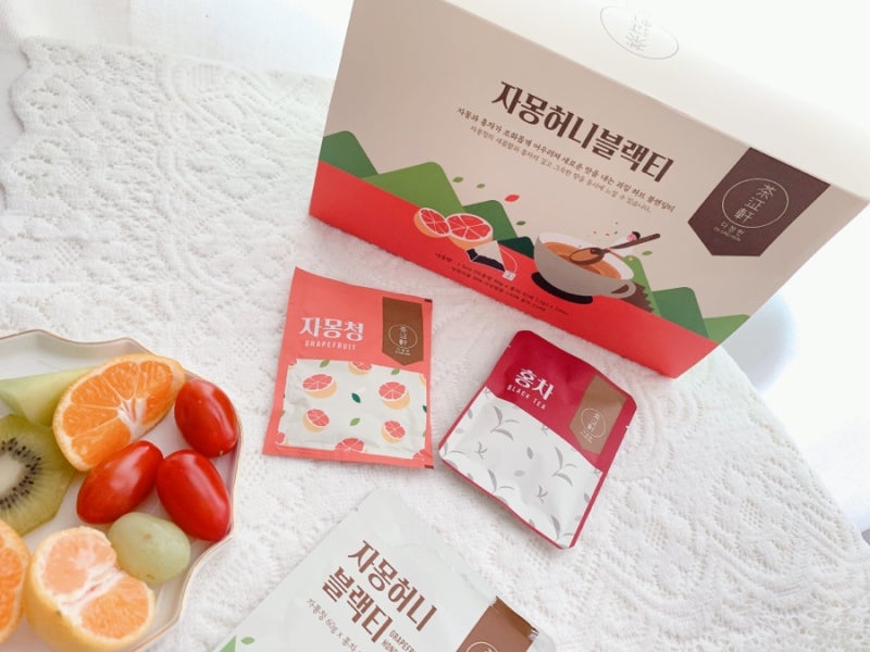 과육을 그대로함유한 다정헌 자몽허니블랙티자몽허니블랙티홈카페자몽청차 네이버 블로그