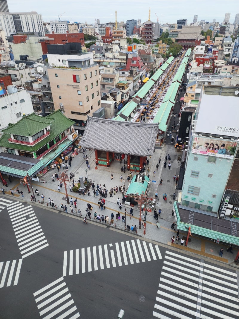 도쿄여행 코스추천 아사쿠사 센소지스타벅스 전망대 스미다공원 오모테산도 오레노후렌치 시부야 스크램블 스퀘어 교차로 오레류 시오라멘