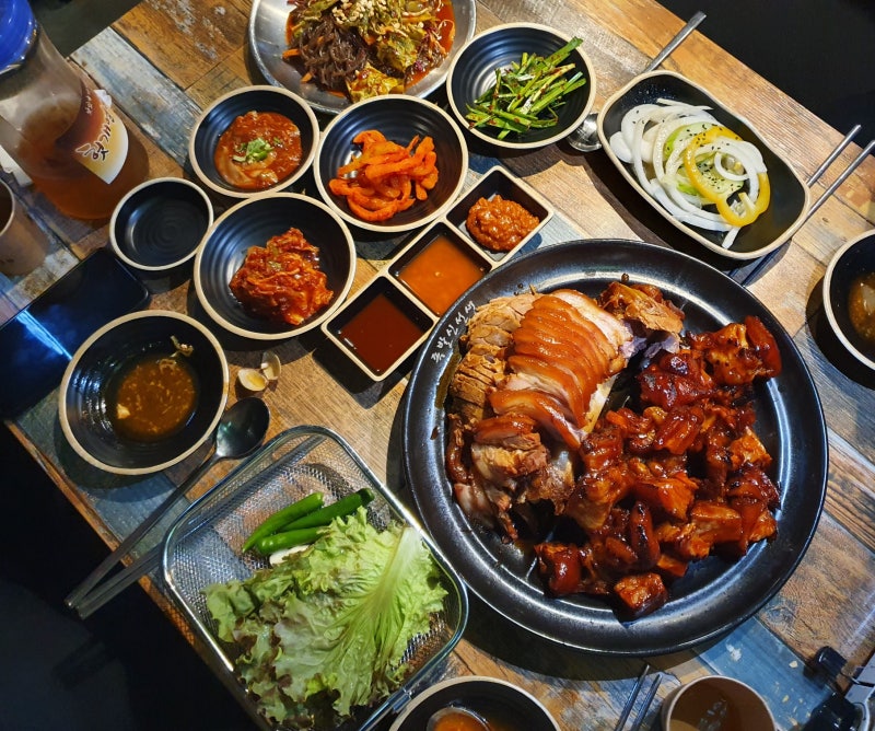 영등포역맛집 족발신선생 화덕에서 구운 반반족발 네이버 블로그