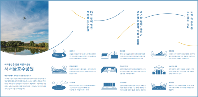 서울러닝코스10km 서서울호수공원 러닝코스 달리기~ 신월정수장을 개조한 공원 비행기 소리에 분수작동 비행기 인생샷 호수