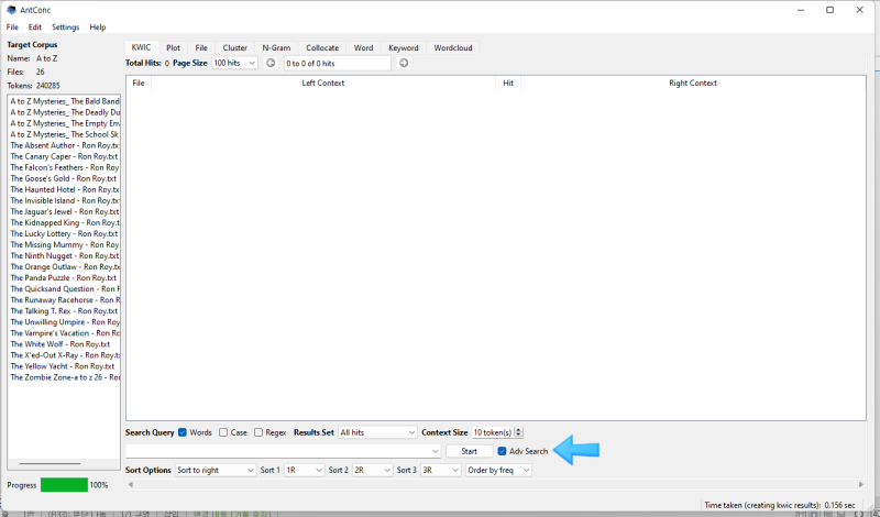AntConc 코퍼스 프로그램 사용법 : 네이버 블로그