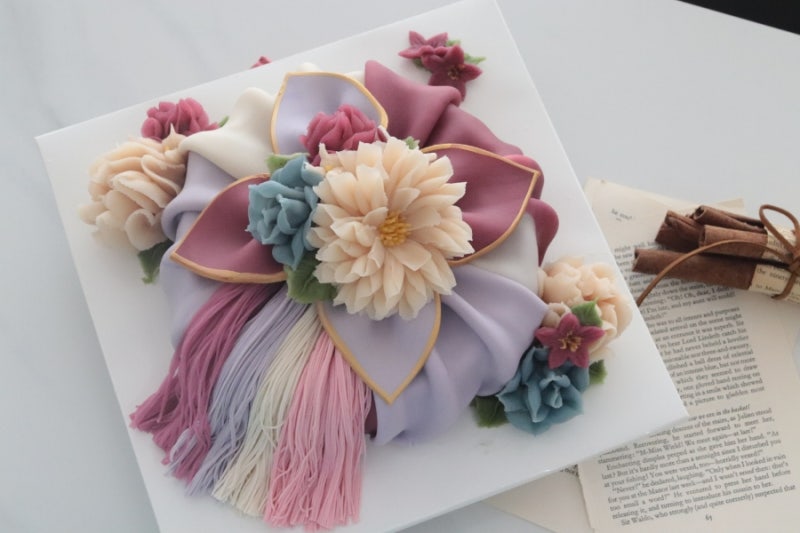 진주 프리미엄 수제떡케이크, 류화케익 앙금보자기케이크 : 네이버 블로그