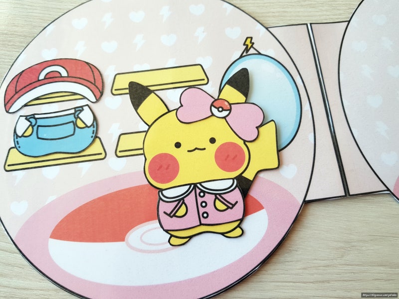 포켓몬 집 만들기 무료도안 몬스터볼에서 피카츄 키우기 Diy 소워니 놀이터 네이버 블로그