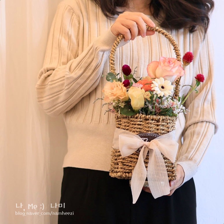 서울 장안동 꽃집 꽃스러움 꽃꽂이 원데이클래스 꽃바구니 만들기 네이버 블로그