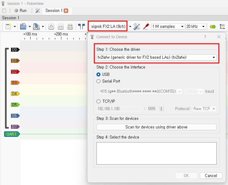 8ch 24Mhz 로직 분석기 사용법 with PulseView : 네이버 블로그