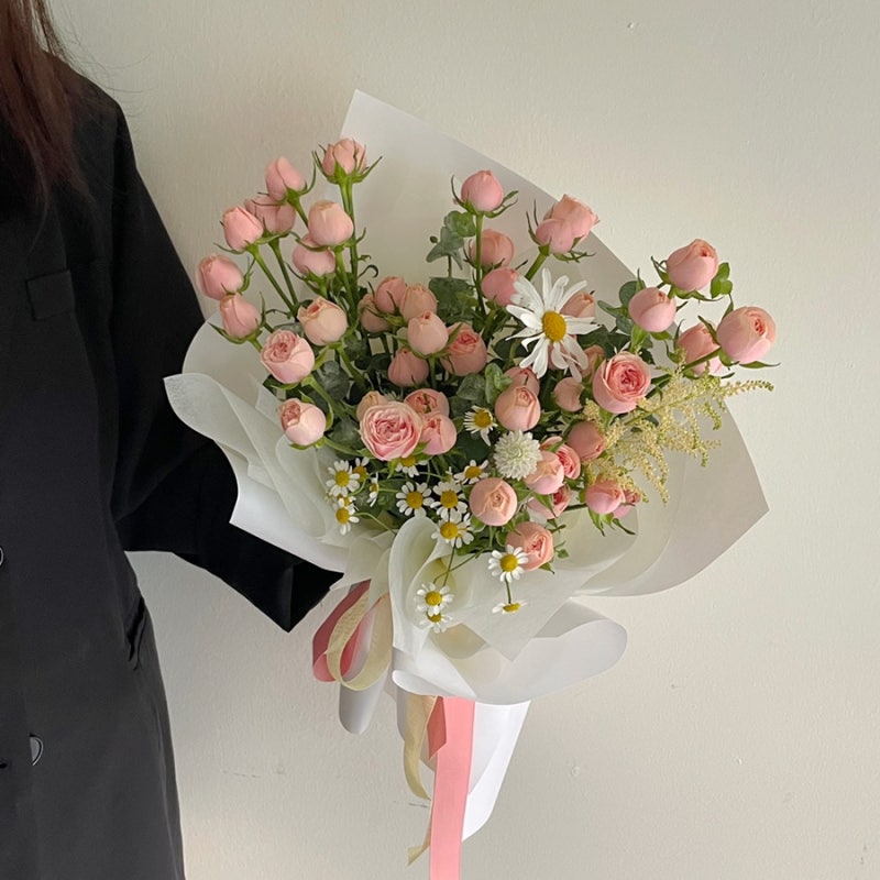 안중꽃집꽃집지니 자나장미꽃다발핑크장미꽃말영원한사랑프로포즈꽃다발추천 네이버 블로그