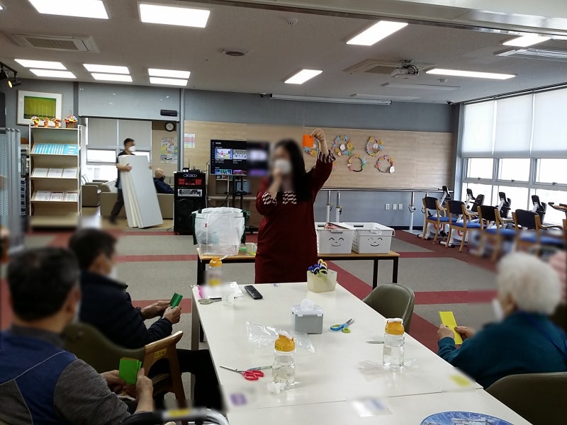 세종노인주간보호센터 인지프로그램미술and언어시니어데이케어주은 세종센터 네이버 블로그