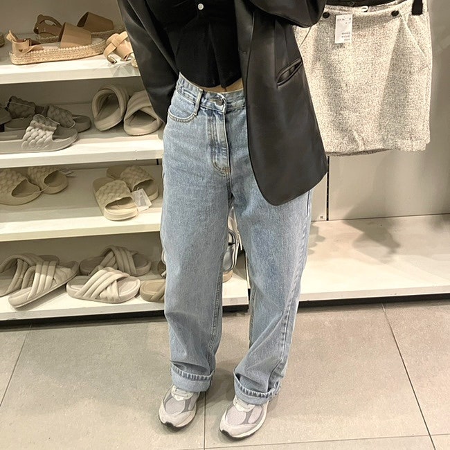 밀리언코르 CONA 9383 중청 데님바지 내돈내산 후기 : 네이버 블로그