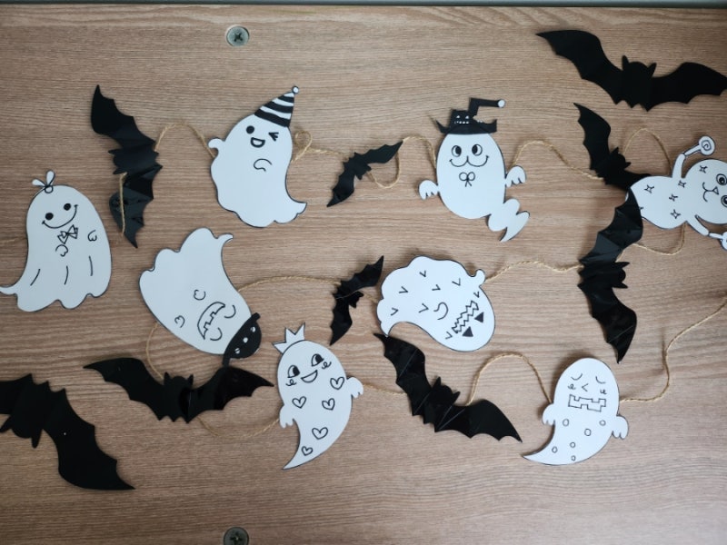 할로윈 유령 꾸미기유령가랜드만들기halloween Ghost 👻 할로윈미술놀이 네이버 블로그