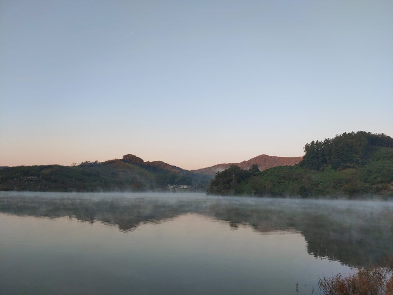2022 익산시 여산면 원수저수지 물안개 : 네이버 블로그