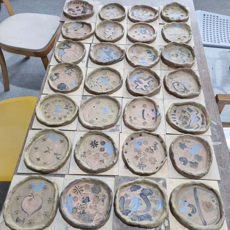 파주 머그공방 어린이집 단체 도자기체험 어린이 단체수업😊 파주공방 도자기공방 도예공방 헤이리마을 도자기 원데이클래스