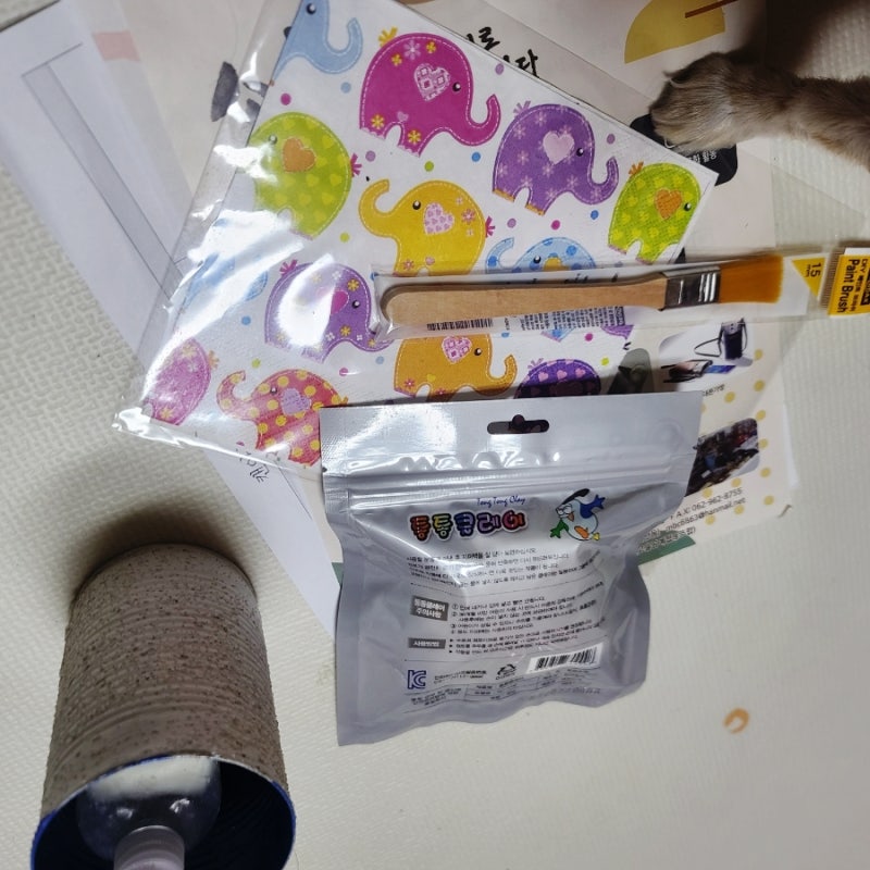 업사이클링 캔클레이아트 Diy 냅킨공예 연필꽂이 만들기 취미생활 활동 빛고을공예협동조합 네이버 블로그