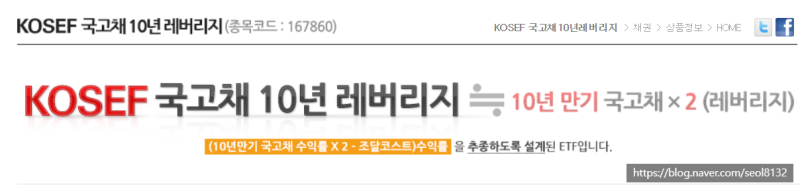 [주식] 국내(한국) 채권 ETF 10년물 비교분석 (Ft. KOSEF 국고채 10년 분배금 및 채권 듀레이션 뜻) : 네이버 블로그