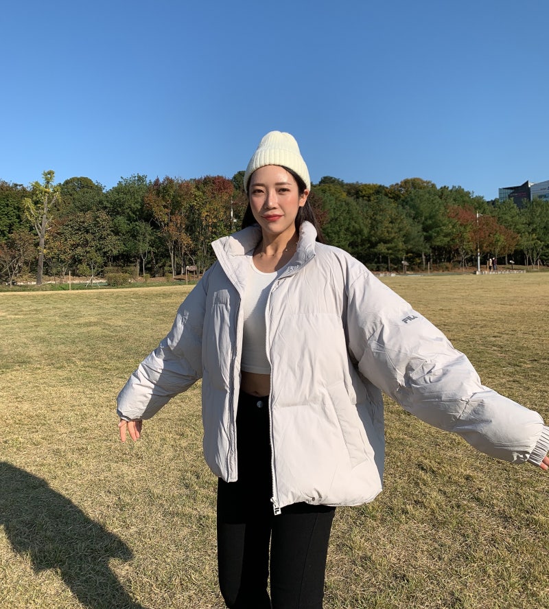 무신사 속 오버핏 패딩 추천 휠라 코쿤볼패딩 후기 : 네이버 블로그