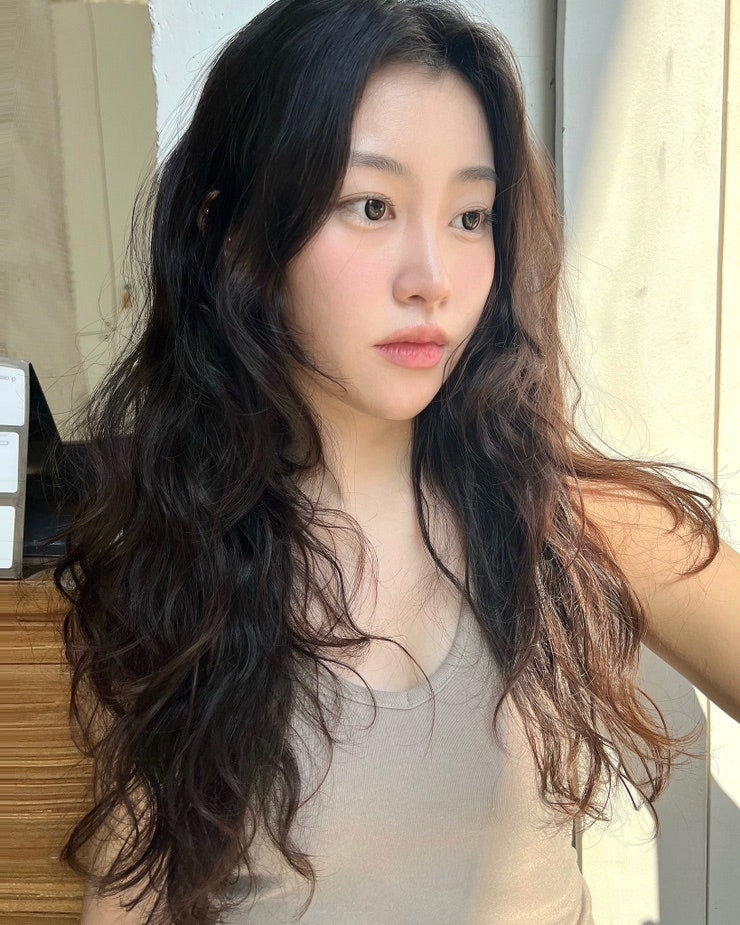 긴머리 굵은 히피펌 레이어드컷 젤리펌 청담동미용실 아이누 아이누헤어 인우쌤 네이버 블로그