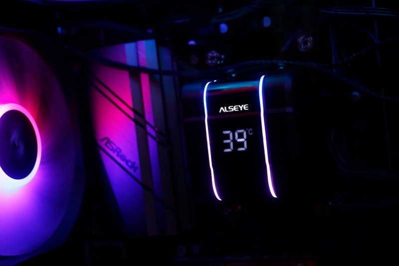 CPU 온도 표시가 되는 수랭쿨러 ALSEYE MAX M360 Plus ARGB 사용해 보았지요 : 네이버 블로그