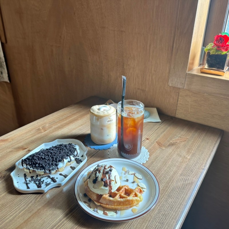 경산 옥산동 카페 꽃이피다 크로플 커피 맛집 추천 네이버 블로그
