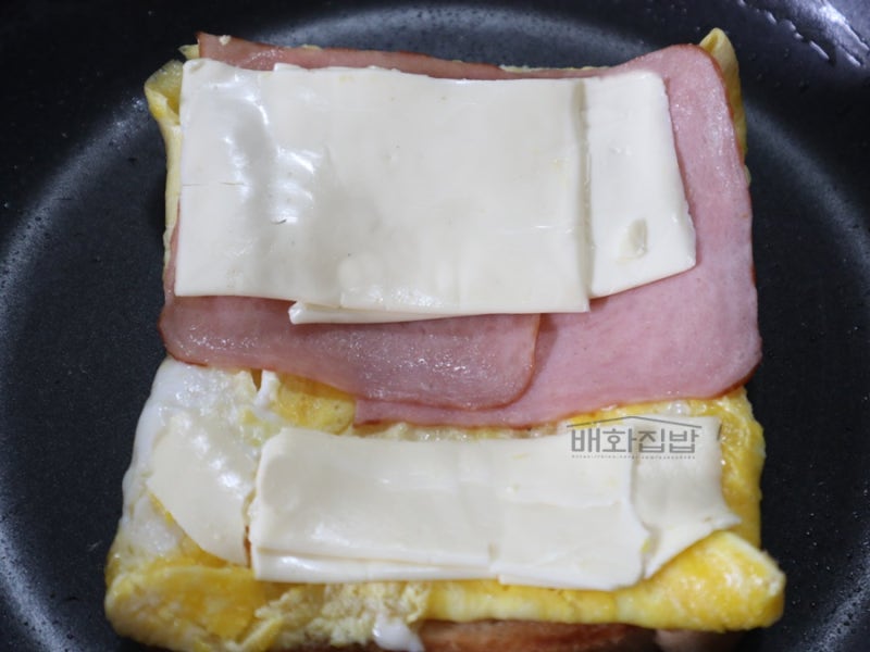 간단한 간식 원팬토스트 만들기 식빵요리 백종원 햄 치즈 토스트 레시피 네이버 블로그