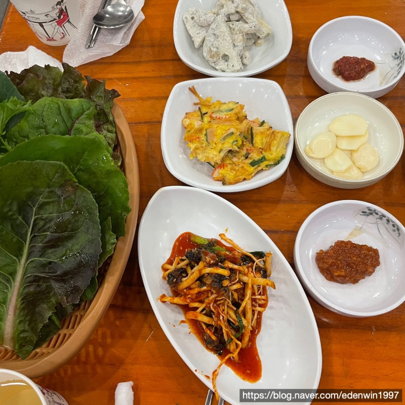 인천 서구청 맛집 왕솥뚜껑 우렁쌈밥집 네이버 블로그